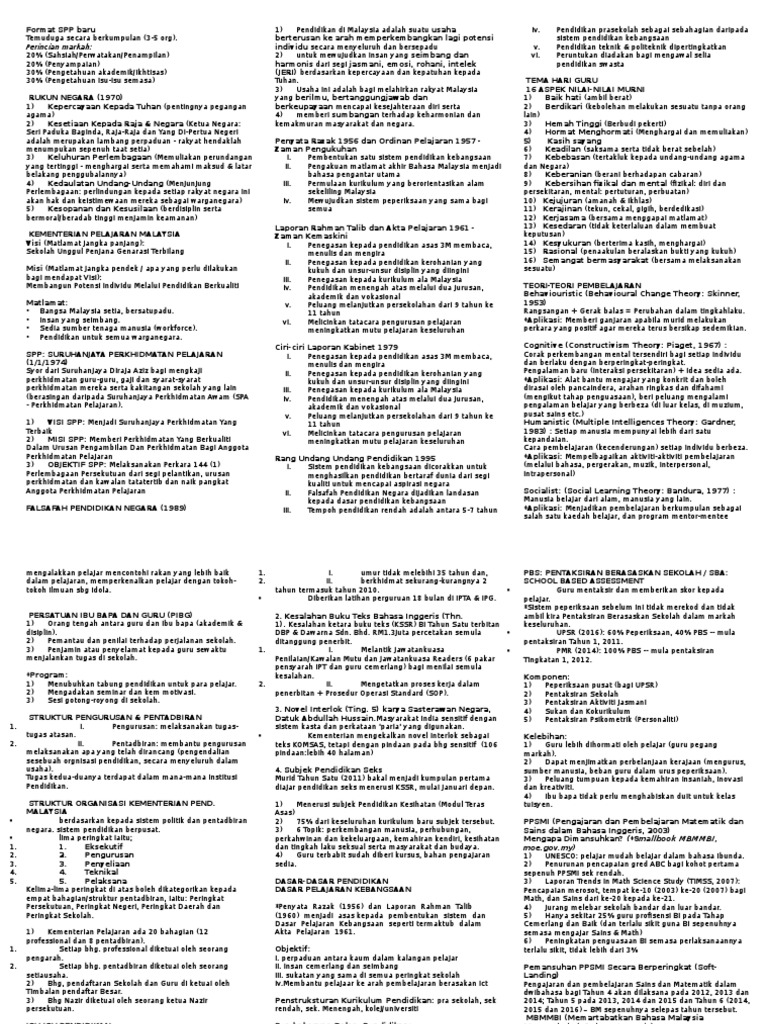 Nota Temuduga SPP | PDF