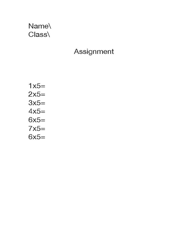 Name/ Class/ Assignment | PDF
