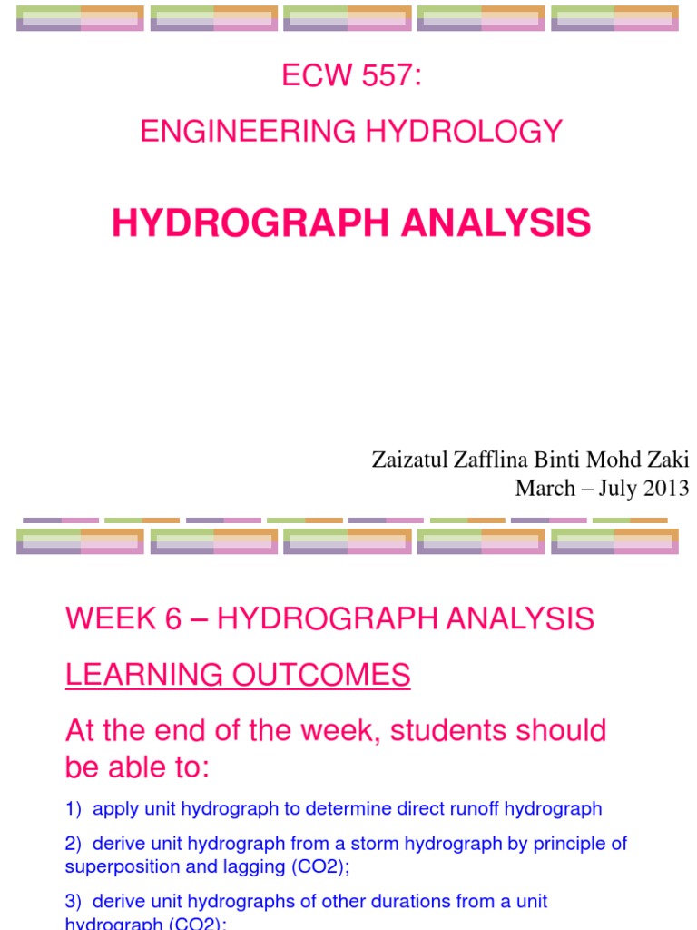 Hydrograph Analysis Pdf Hydrology Physical Geography