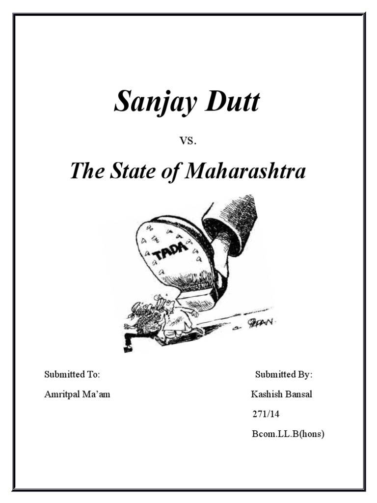 Sanjay Dutt | PDF | Confession (Law) | Bail