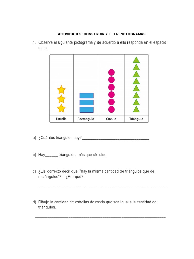 matematica pictogramas