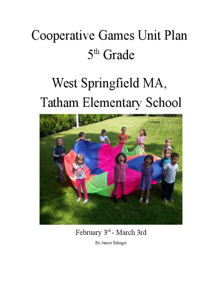 Practicum Cooperative Games Unit Plan | PDF | Educational Assessment ...