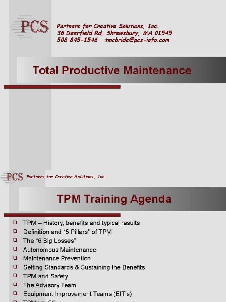 Total Productive Maintenance | PDF | Business