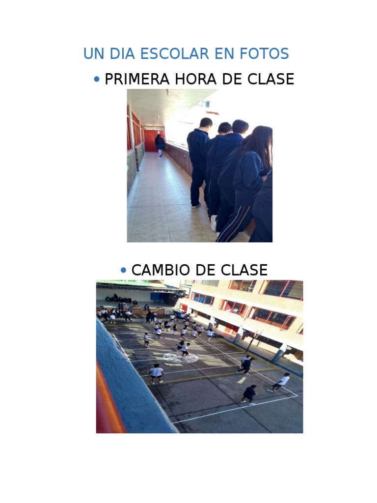 Dia Escolar en Fotos | PDF