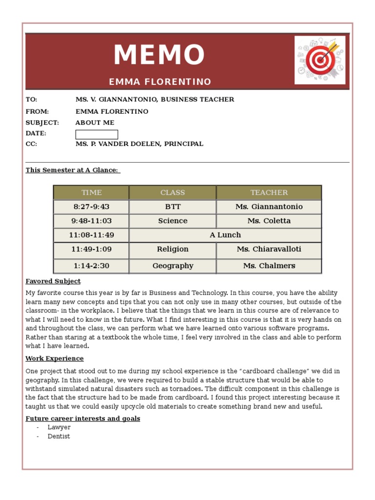 Microsoft Word - Memo | PDF