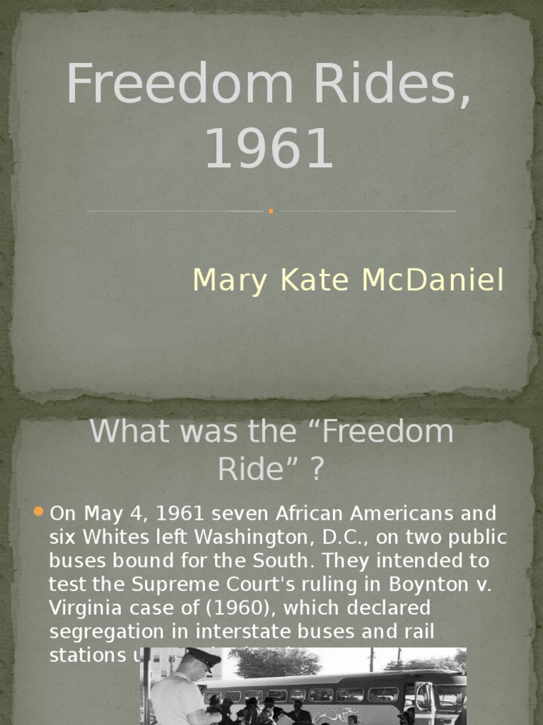 Freedom Ride 1961 | PDF | Social Movements | Activism