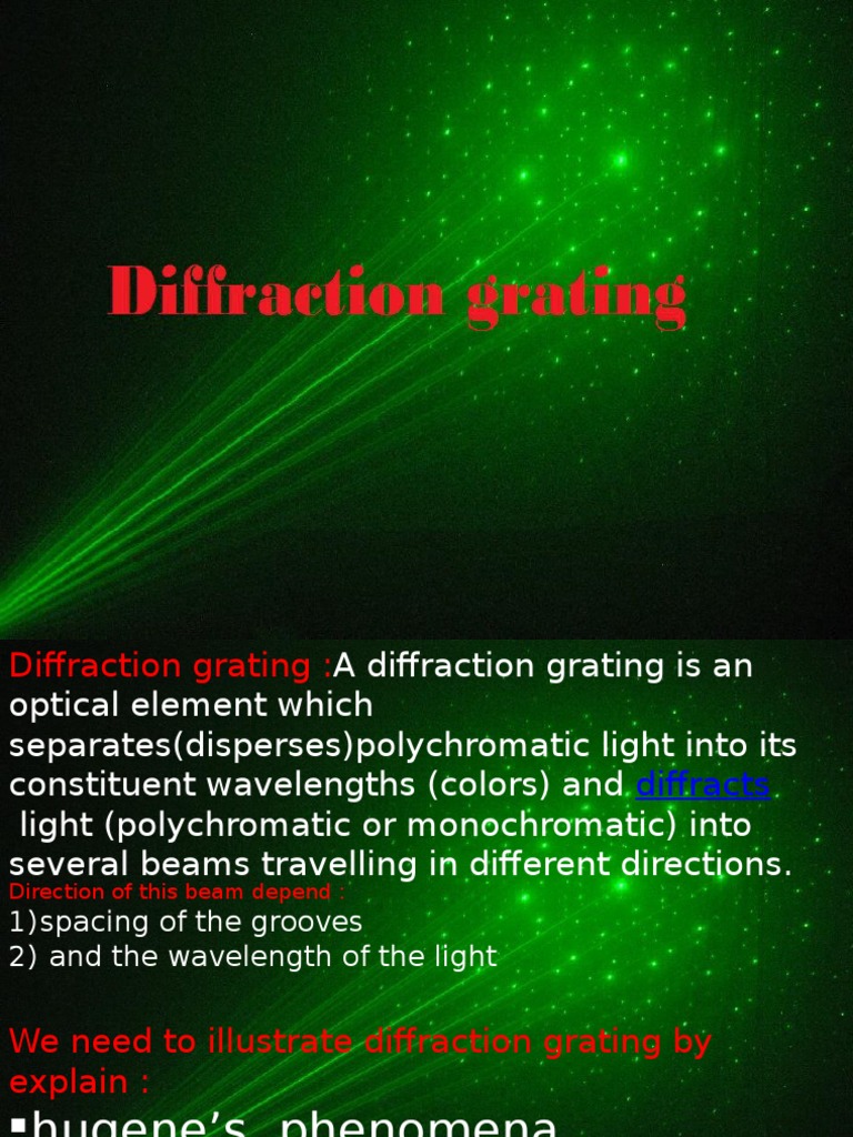 Diffraction Grating Slide | Download Free PDF | Diffraction ...