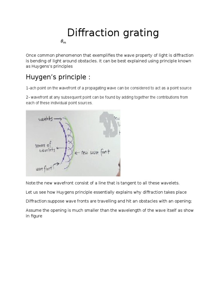 Understanding Diffraction Gratings | PDF | Diffraction | Optics