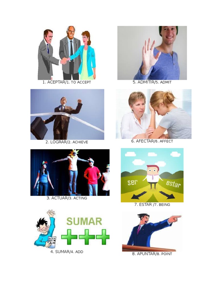 Aceptar/ 5. Admitir/: 1. To Accept 5. Admit | PDF