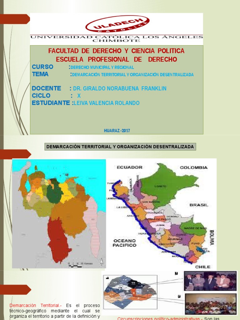 Demarcacion Teritorial Diapositiva | PDF