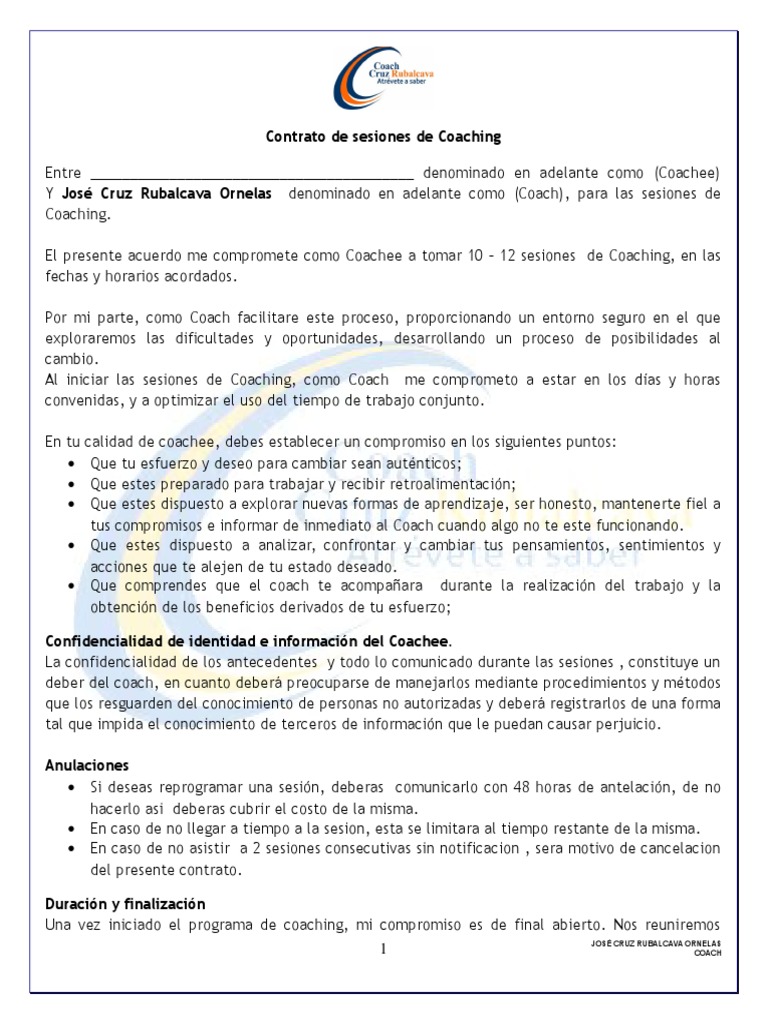 Formatos Primera Sesión Coaching | PDF | Evidencia | Arboles