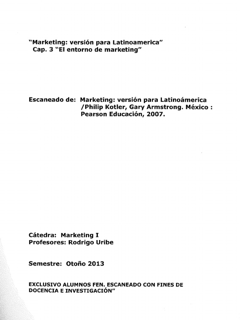 Marketing Version para Latinoamerica Cap 3 Marketing Version para Latinoamerica (68-101) | PDF