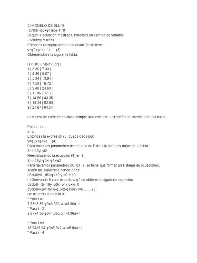 Modelo de Ellis | PDF | Ecuaciones | Física