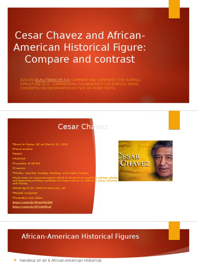 Cesar Chavez and African-American Historical Figure WRT Ss Lesson ...