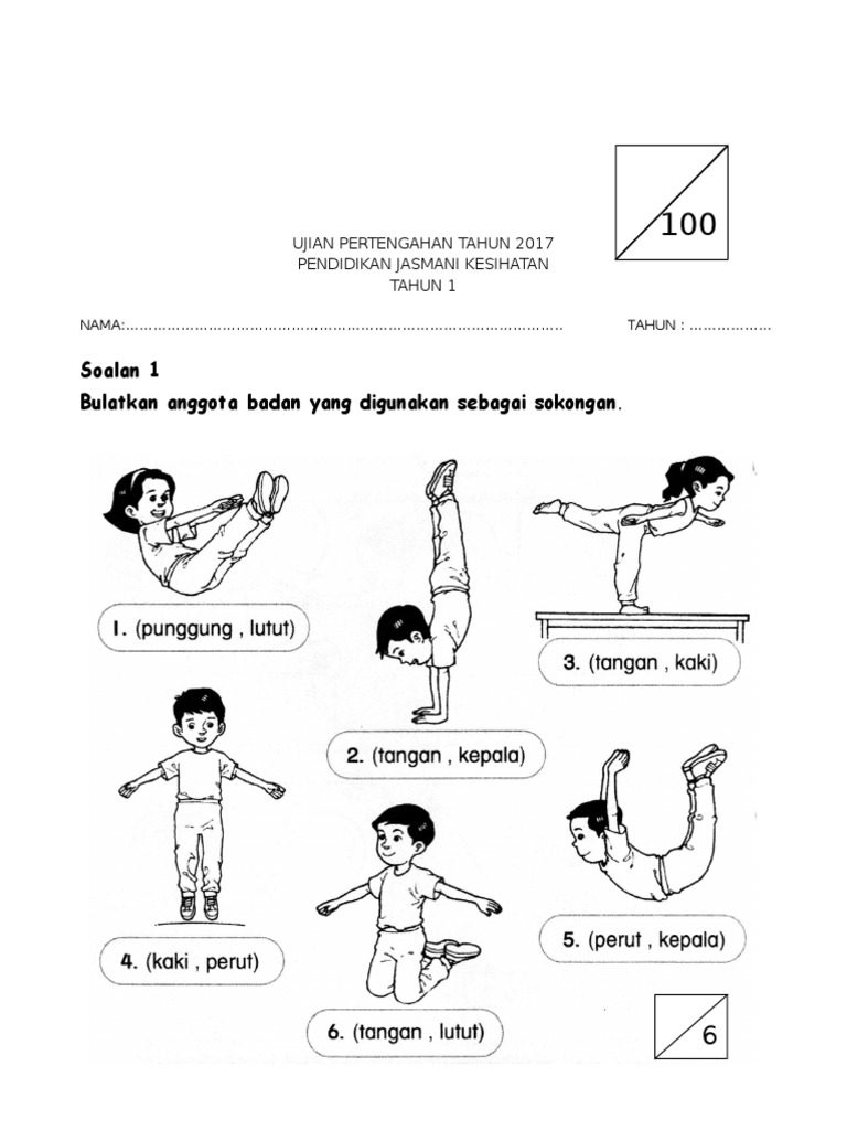 P.tahun PJK Tahun 1 | PDF