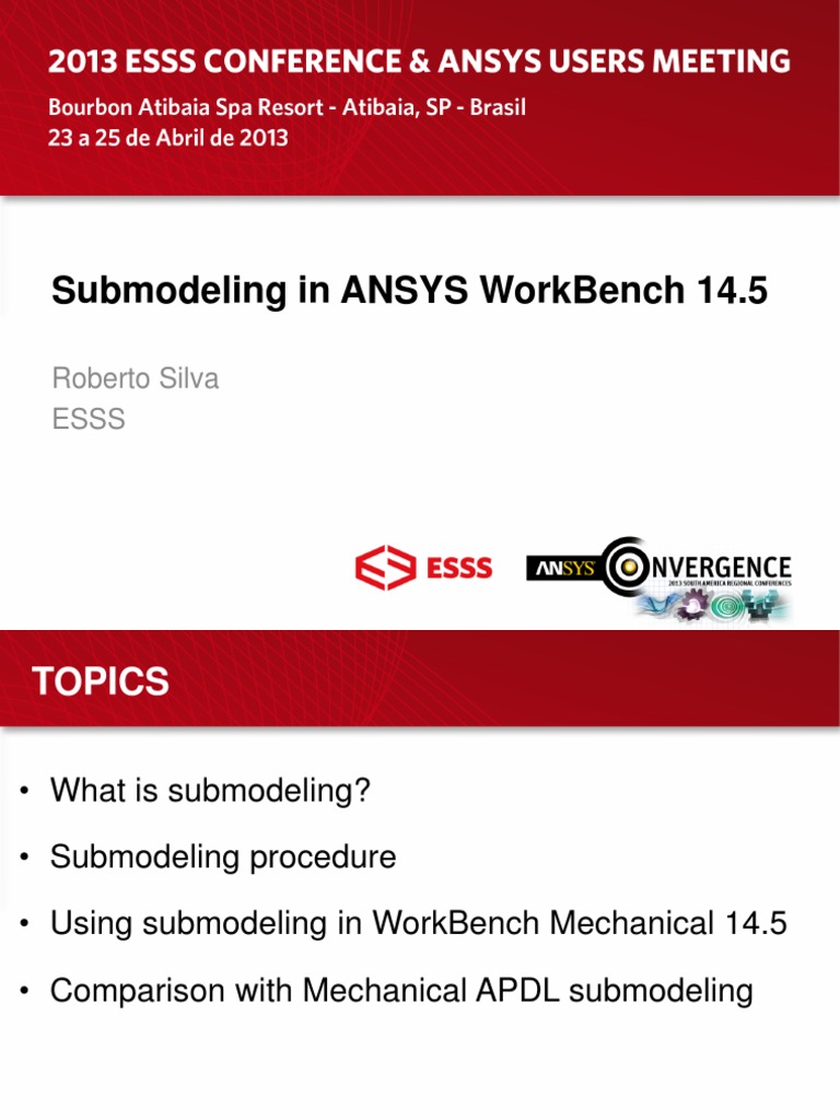 Submodeling in Ansys Workbench 14.5: Roberto Silva Esss | PDF ...