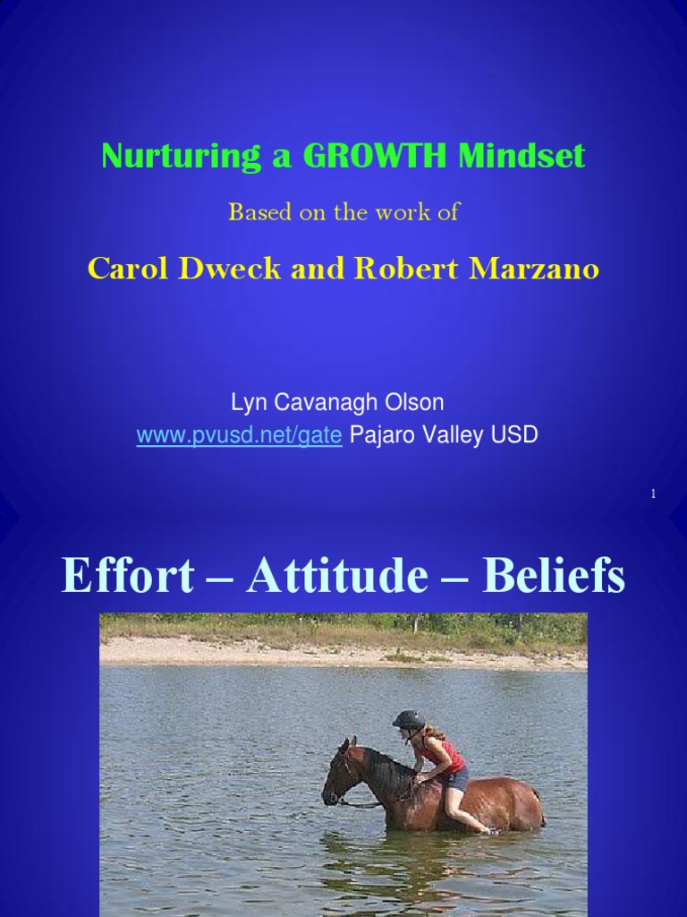 Nurturing A Growth Mindset | PDF | Mindset | Rubric (Academic)