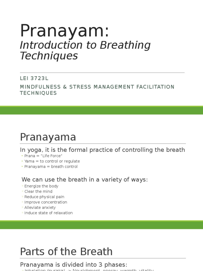 Module 5 - Pranayam | PDF | Breathing | Exhalation