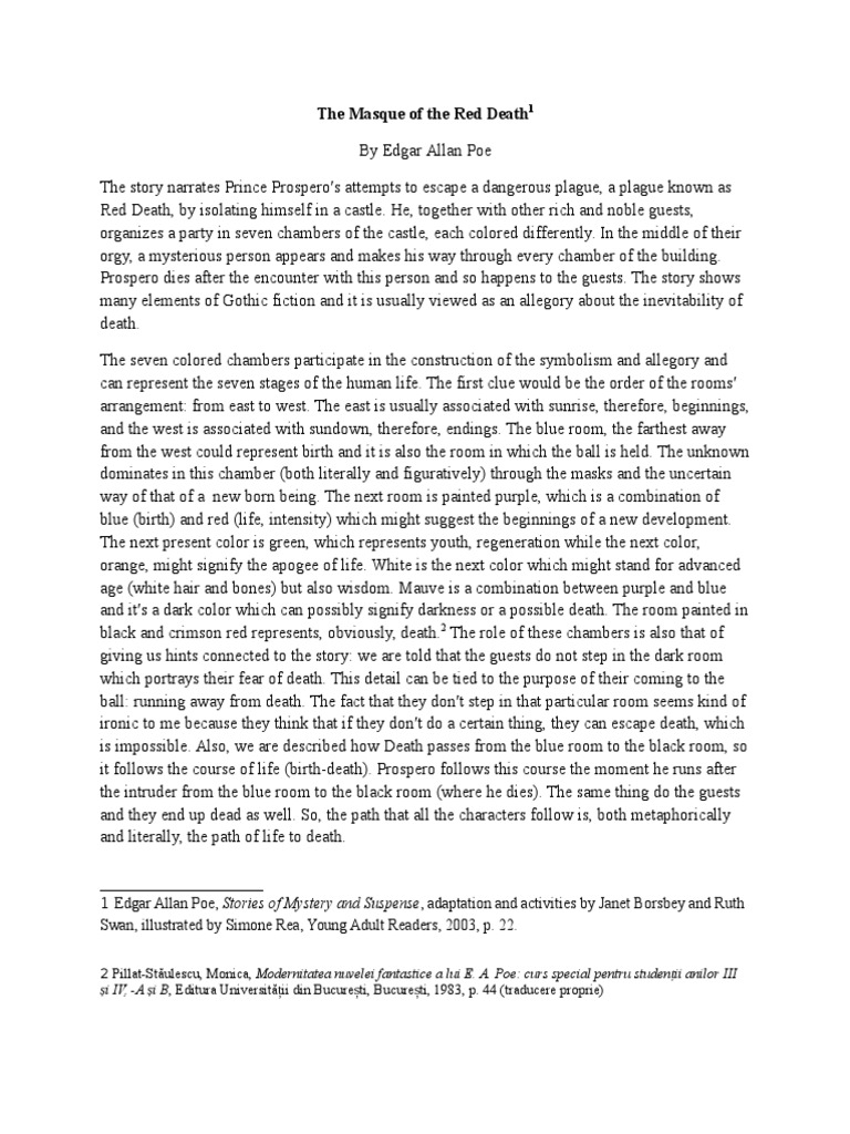 The Masque of The Red Death | PDF | Death