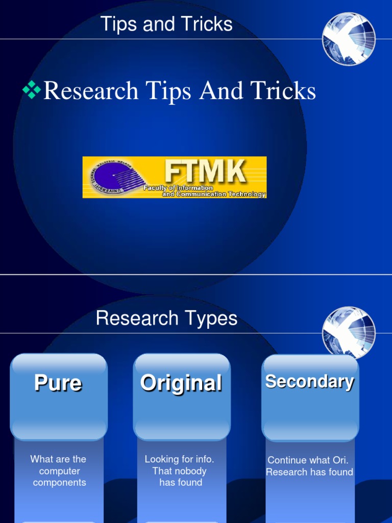 Research Tips and Tricks | PDF | Science And Technology | Cognitive Science