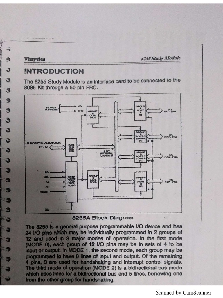 8255 Manual | PDF