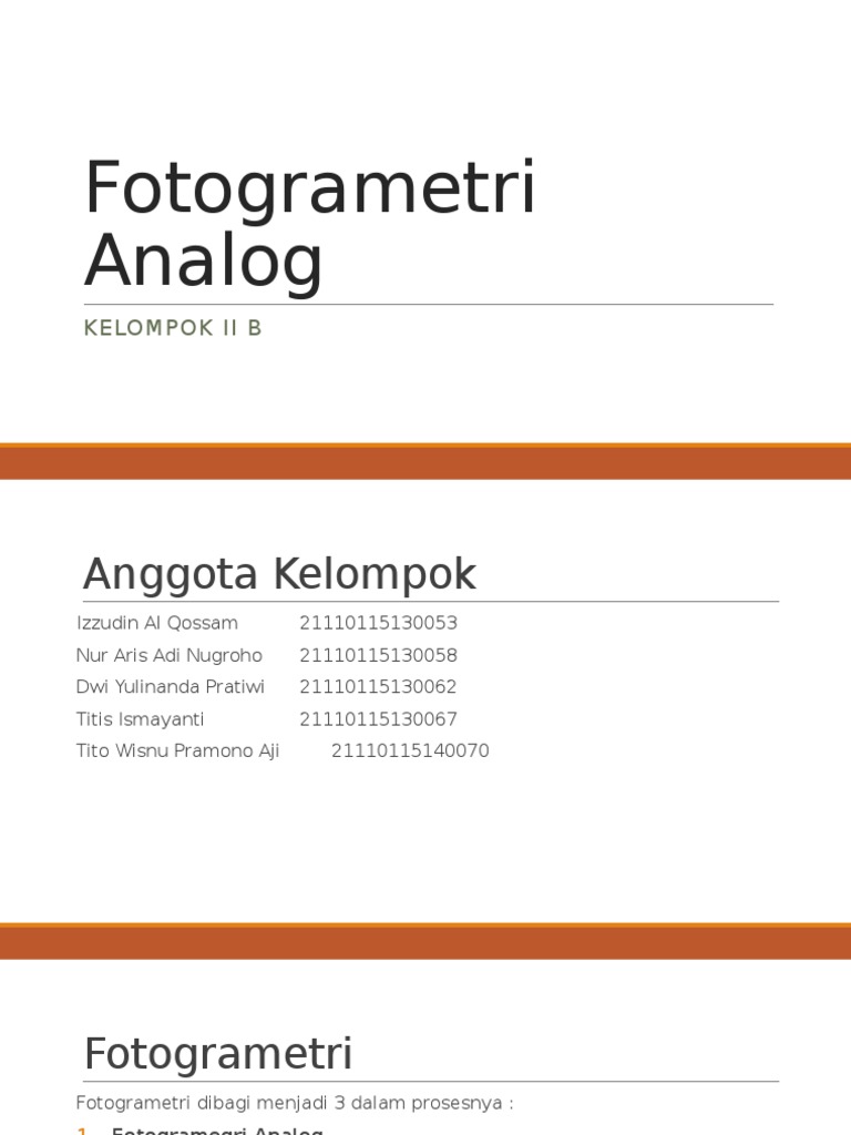 Fotogrametri Analog Kelompok 2B | PDF