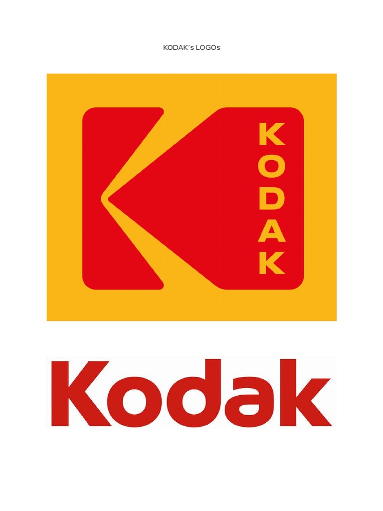 Kodak Logo History and Guidelines | PDF