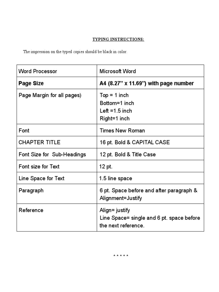General Instructions | PDF