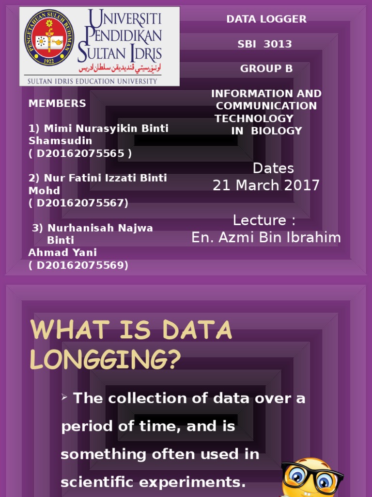 3 Data Logging Pdf Data Sensor