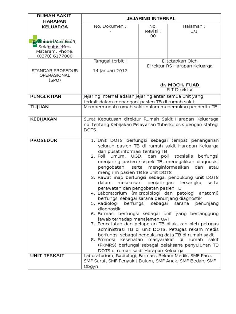 Spo Jejaring Internal | PDF | Kesehatan Holistik