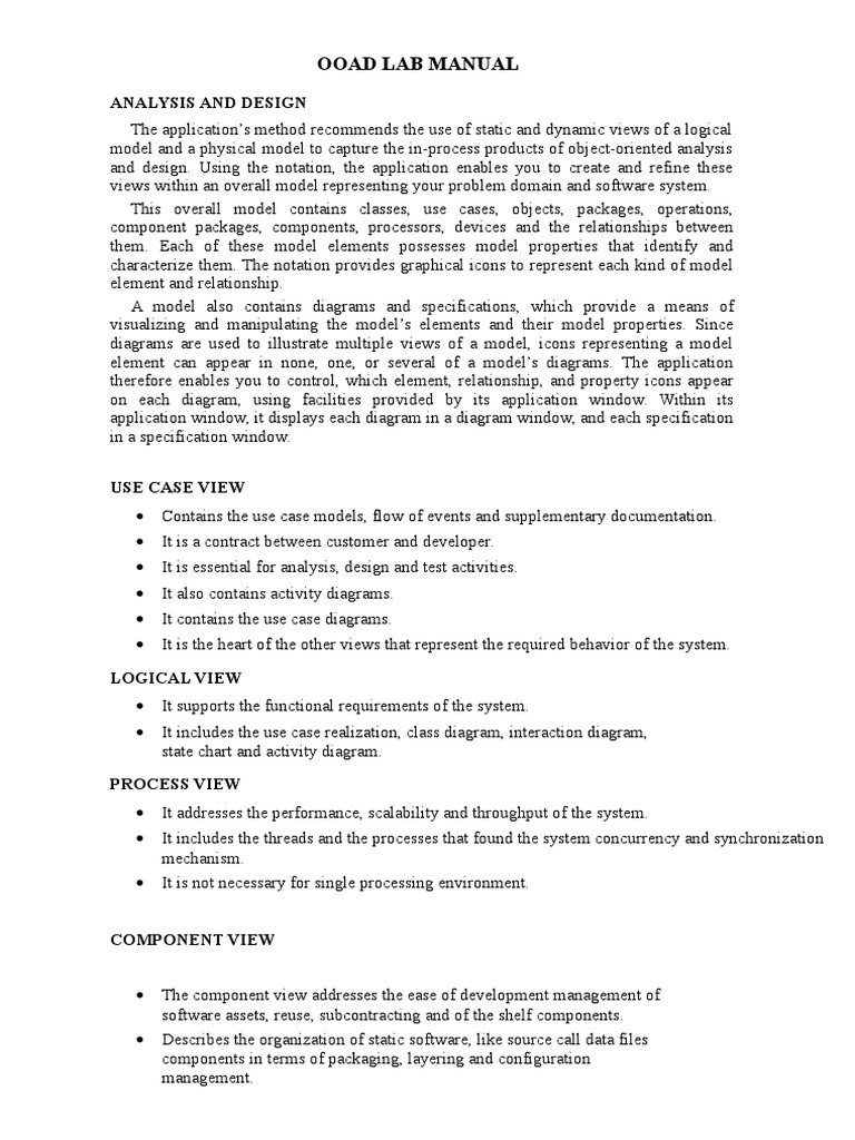 Ooad Lab Manual-1 JNTUH | PDF | Selenium (Software) | Automated Teller Machine