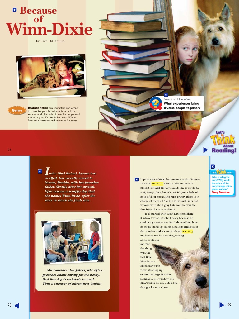 Because of Winn Dixie PDF | PDF