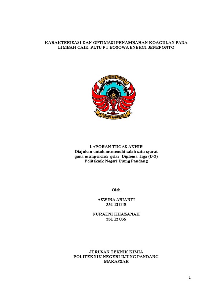 Optimasi Koagulan Limbah PLTU Bosowa | PDF | Komputer