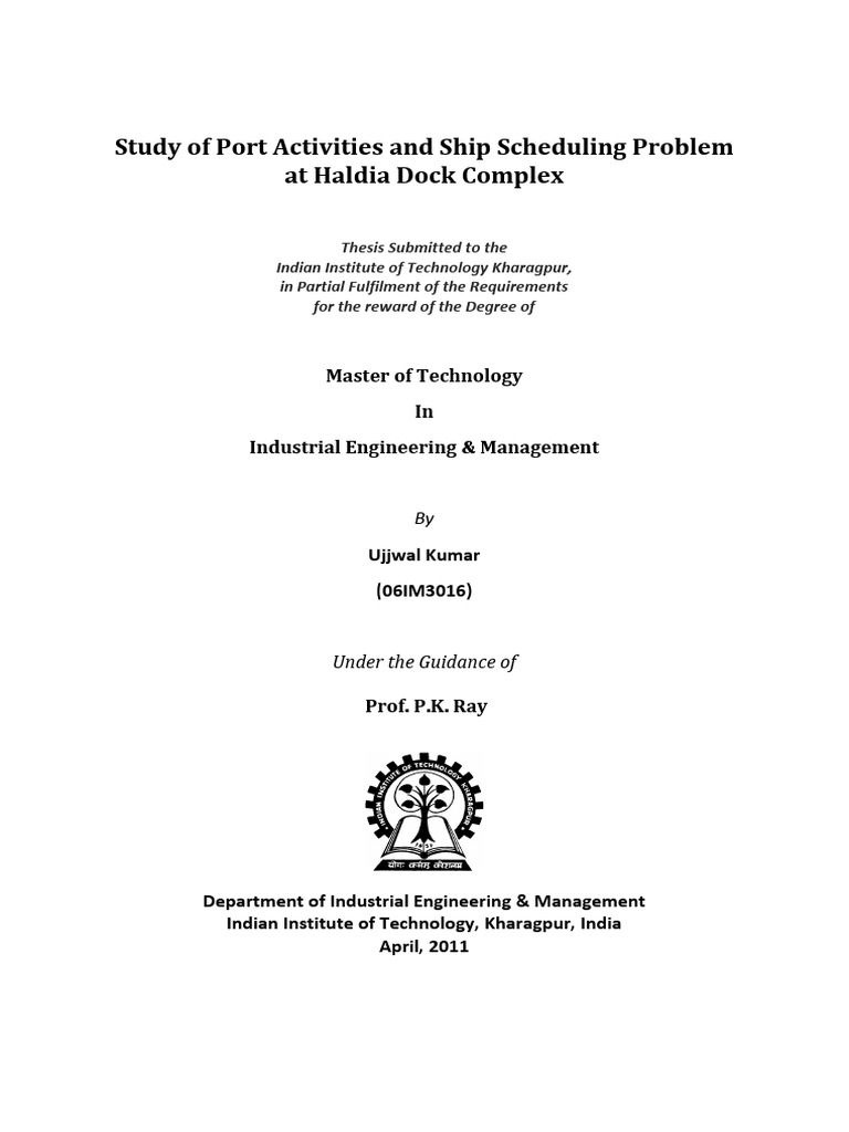 MTP Report | PDF | Water Transport | Shipping