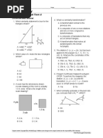 Geometry Cheat Sheet 3d Shape Formulas | PDF | Area | Volume
