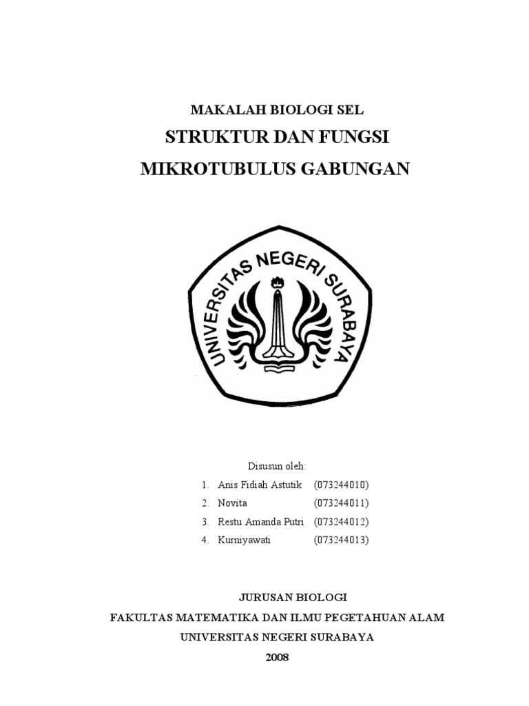 Makalah Mikrotubulus Gabungan | PDF