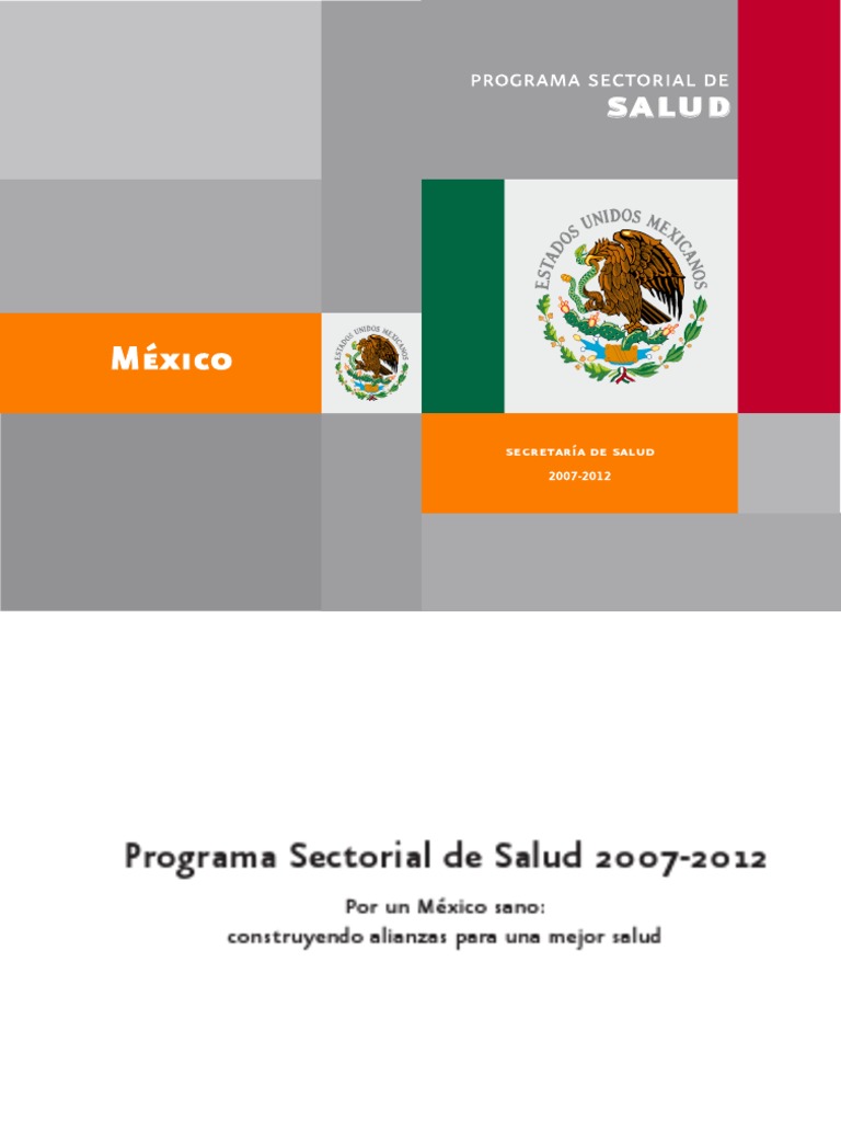 Programa Sectorial de Salud 2007-2012 | PDF