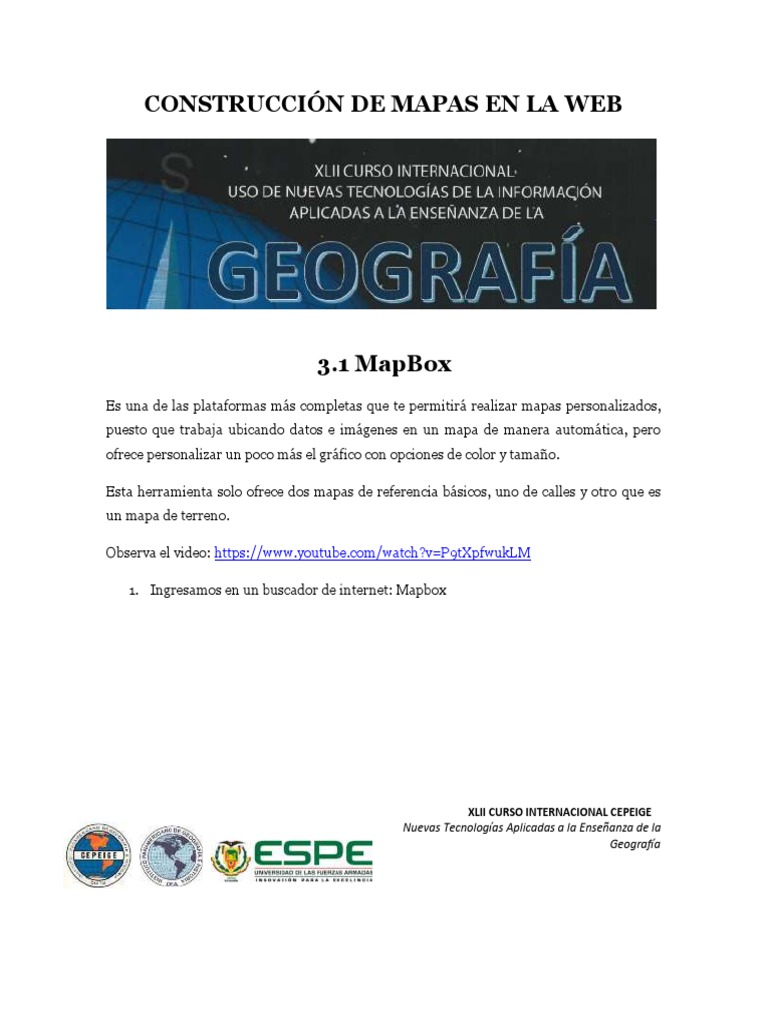 Tutorial MapBox | PDF | Sistema de información geográfica | Tecnología de información y ...