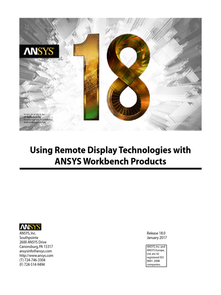 Using Remote Display Technologies With ANSYS Workbench Products | PDF ...