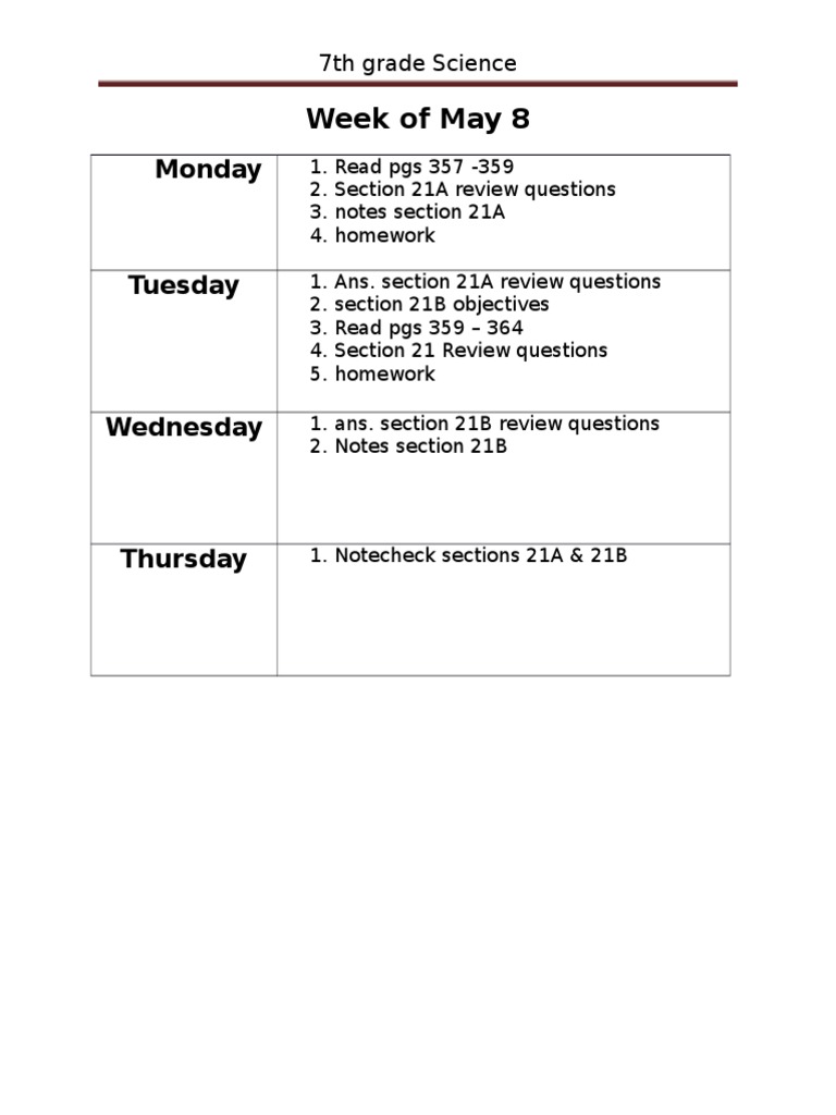 Weekly Assignments | PDF