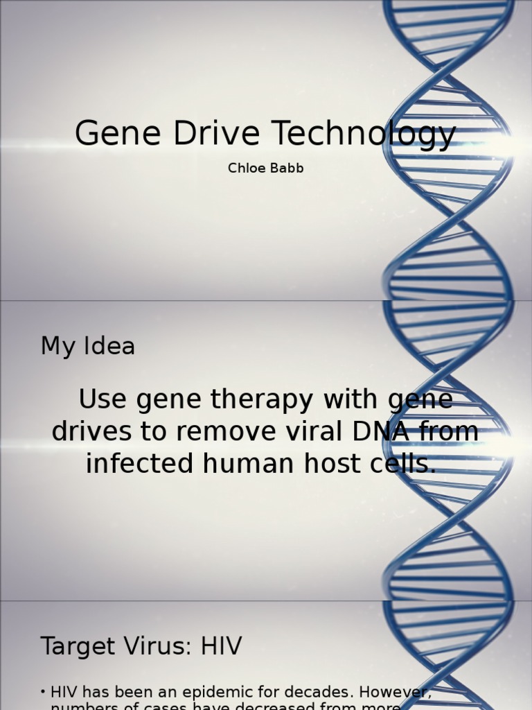 Gene Drive Therapy for HIV Eradication | PDF | Viral Vector | Virus