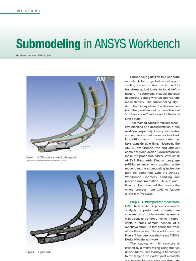 Sub Modeling in ANSYS Workbench | PDF | Computer Aided Design | Deformation (Engineering)