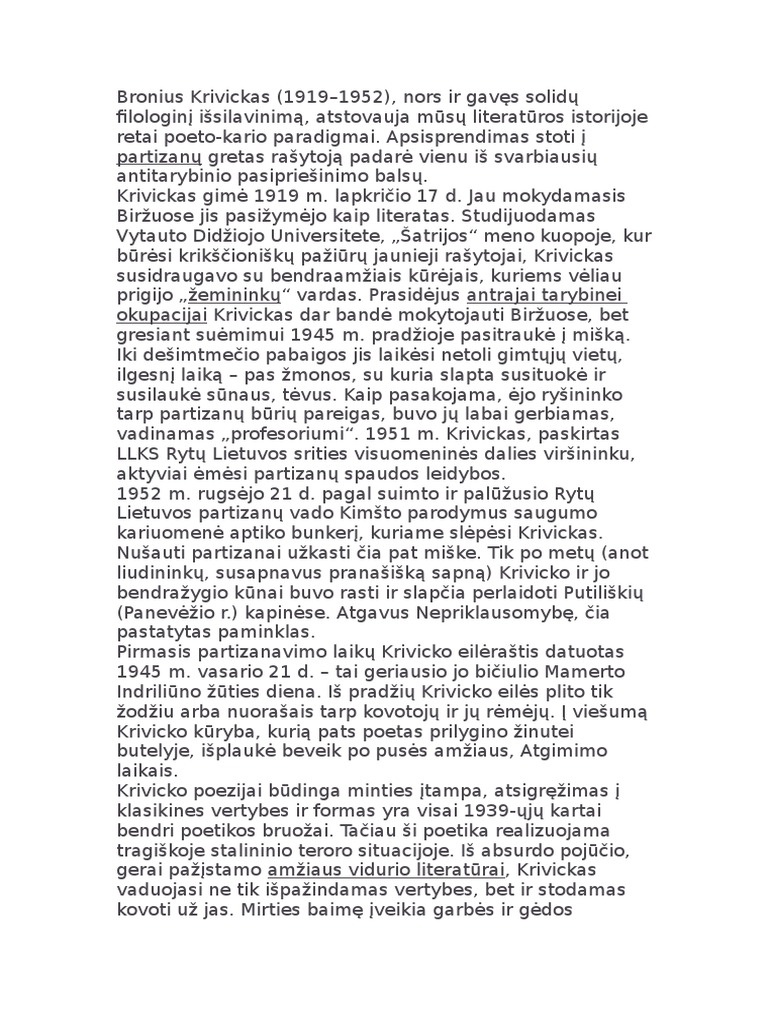 Bronius Krivickas | PDF