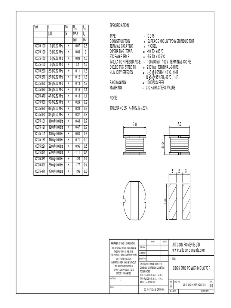 CD75 | PDF | Inductor | Electromagnetism