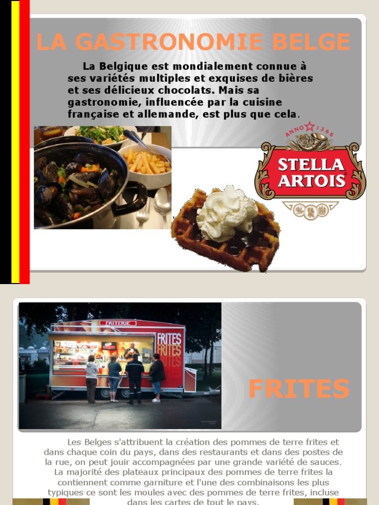 La Gastronomie Belge | PDF | Frites | Belgique