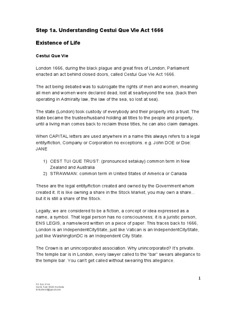 Cestui Que Vie Trust | PDF | Trust Law | Admiralty Law