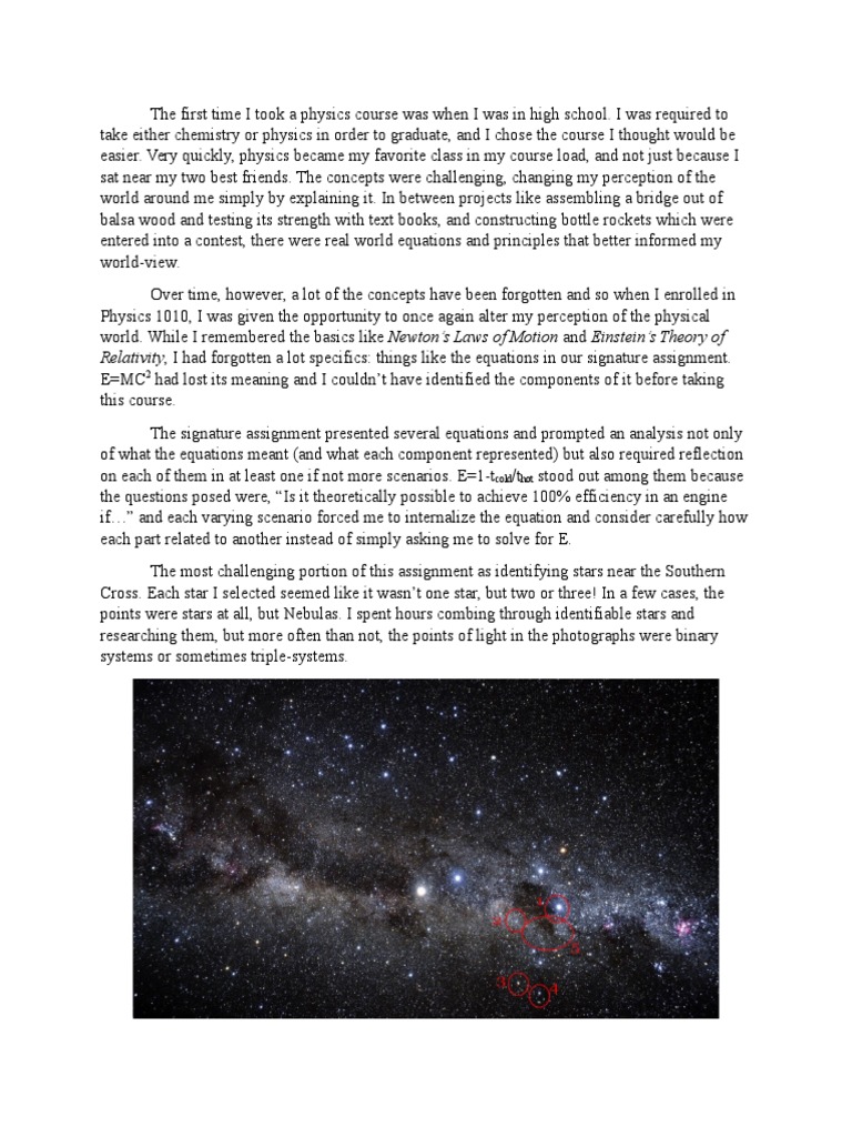 Reflection on Physics Learning Journey | PDF | Science & Mathematics