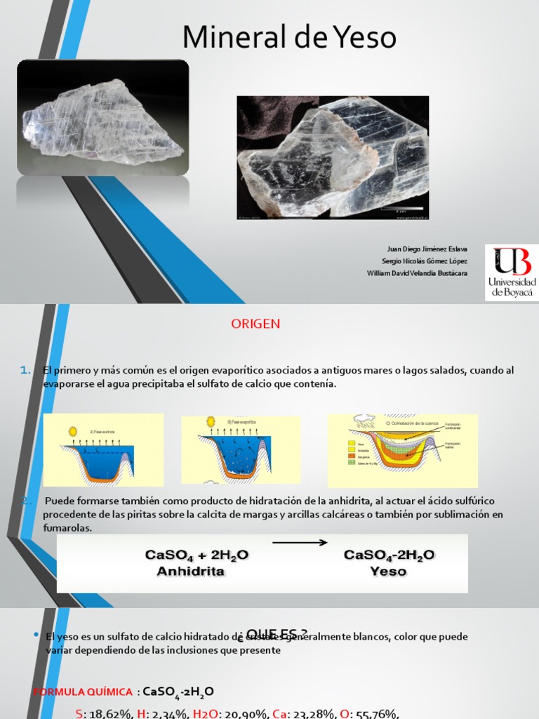 yeso mineral | Minerales | Compuestos químicos