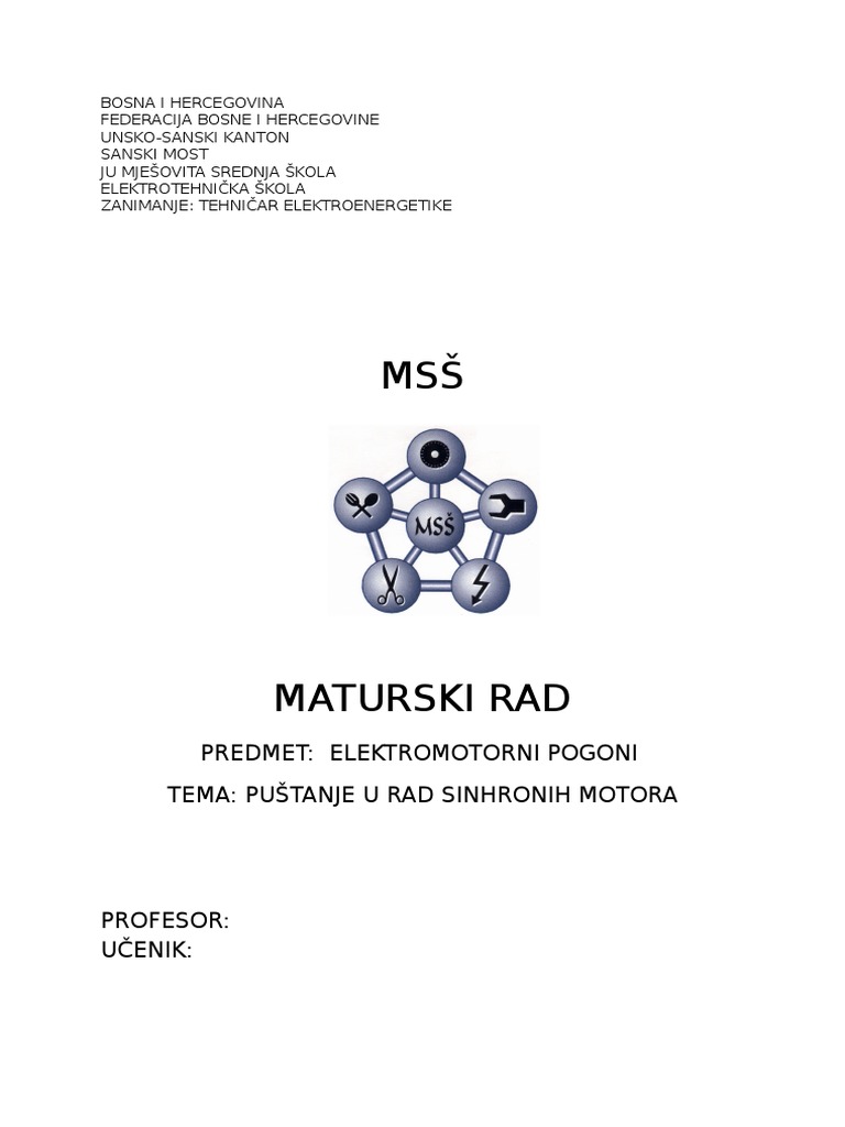 Sinhroni Motori | PDF