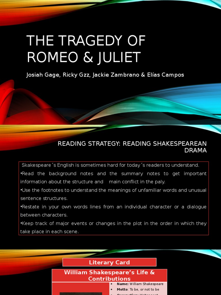 The Tragedy of Romeo & Juliet: Josiah Gage, Ricky GZZ, Jackie Zambrano ...